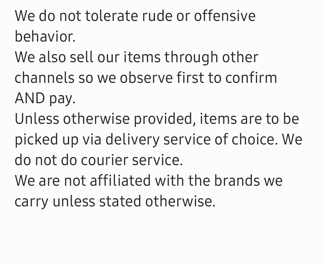 PLEASE READ: Rules and Store Policies, Announcements on Carousell