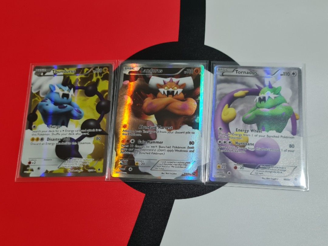 Pokemon Cards Thundurus Landorus Tornadus Trio, Hobbies & Toys, Toys ...
