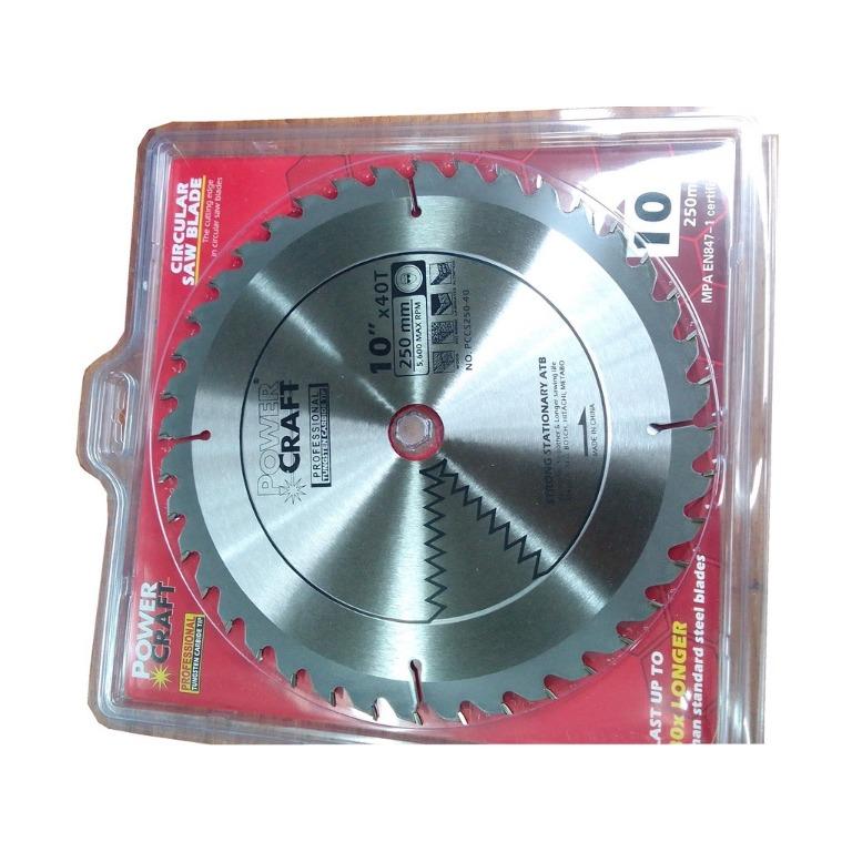 Powercraft Circular Saw Blade 10x40T (MPA EN847-1), Commercial & Industrial, Construction Tools ...