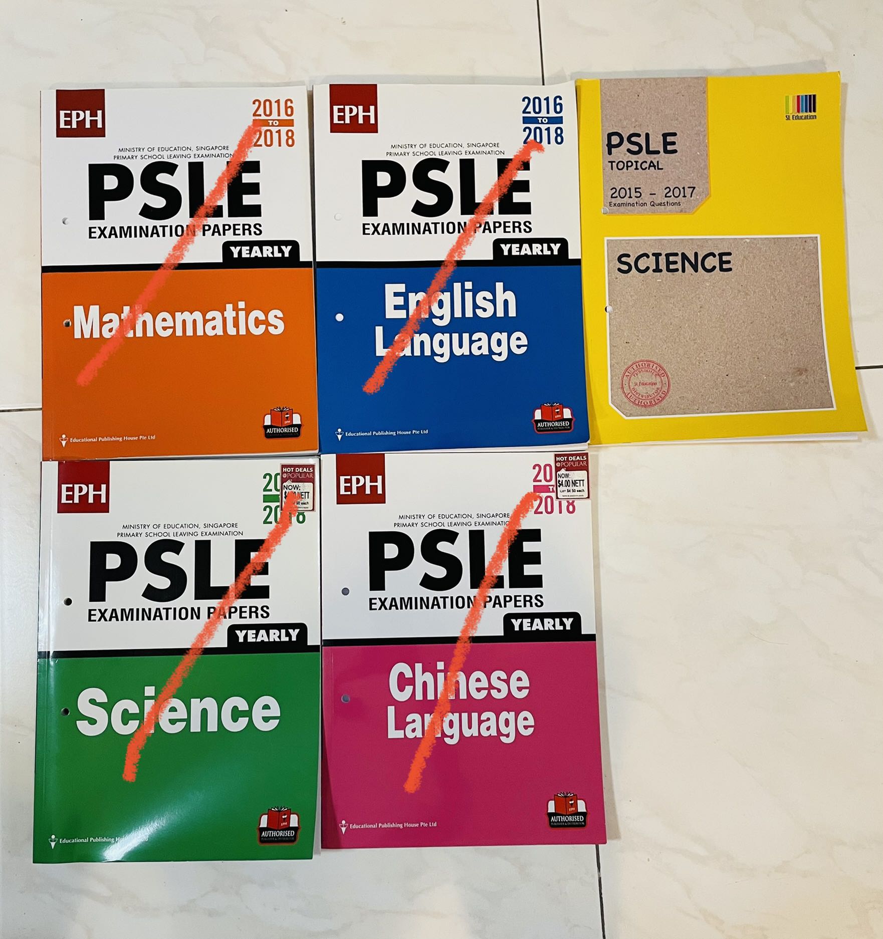 PSLE exam paper 2016-2018, Hobbies & Toys, Books & Magazines ...