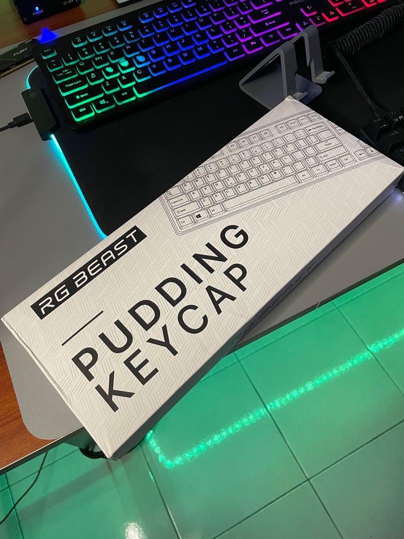 RG Beast White Pudding keycaps, Computers & Tech, Parts & Accessories ...