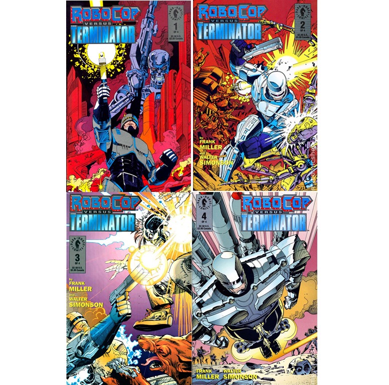 ROBOCOP VS TERMINATOR SET OF 4(Dark Horse Comics)(VG), Hobbies & Toys ...