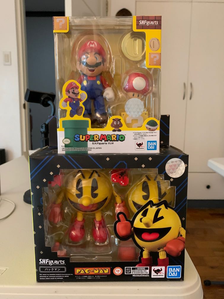 SHF Mario and Pac-man set, Hobbies & Toys, Toys & Games on Carousell