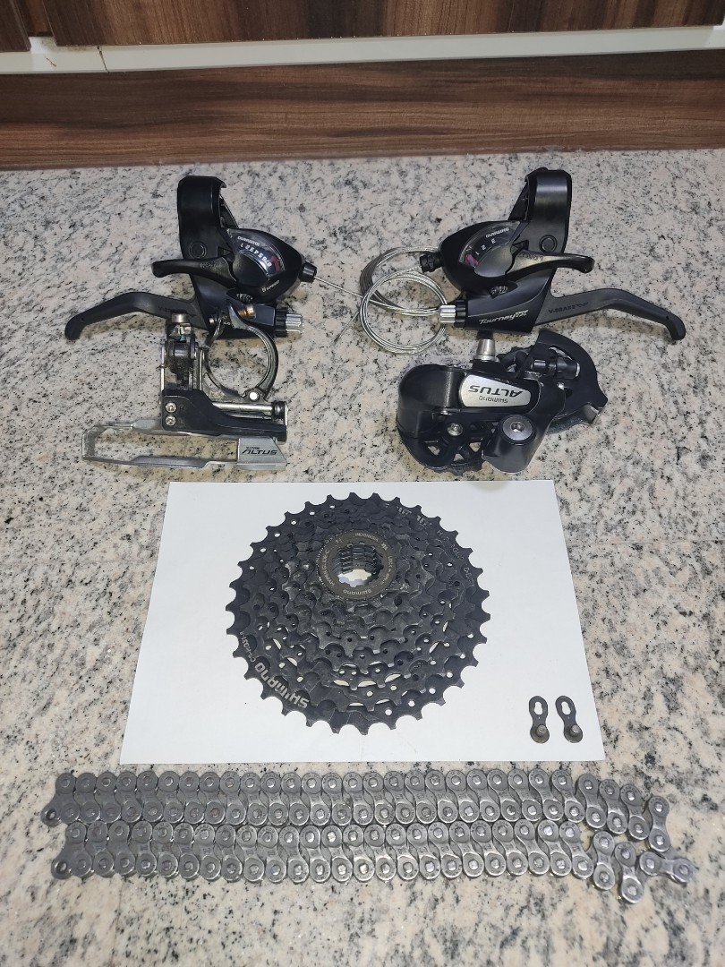 Shimano 3 x 8 speed groupset, Sports Equipment, Bicycles & Parts, Parts ...