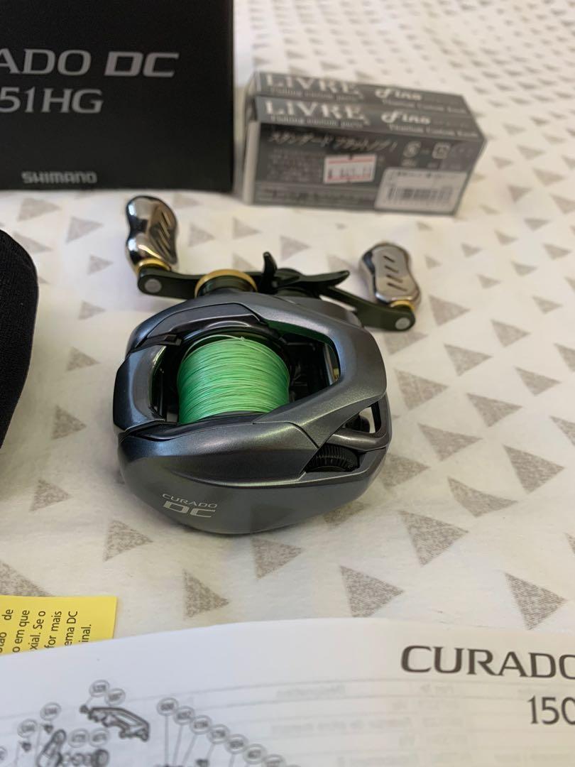 Shimano Curado DC 151 HG with LIVRE Fino Titanium Custom Knob., Sports ...