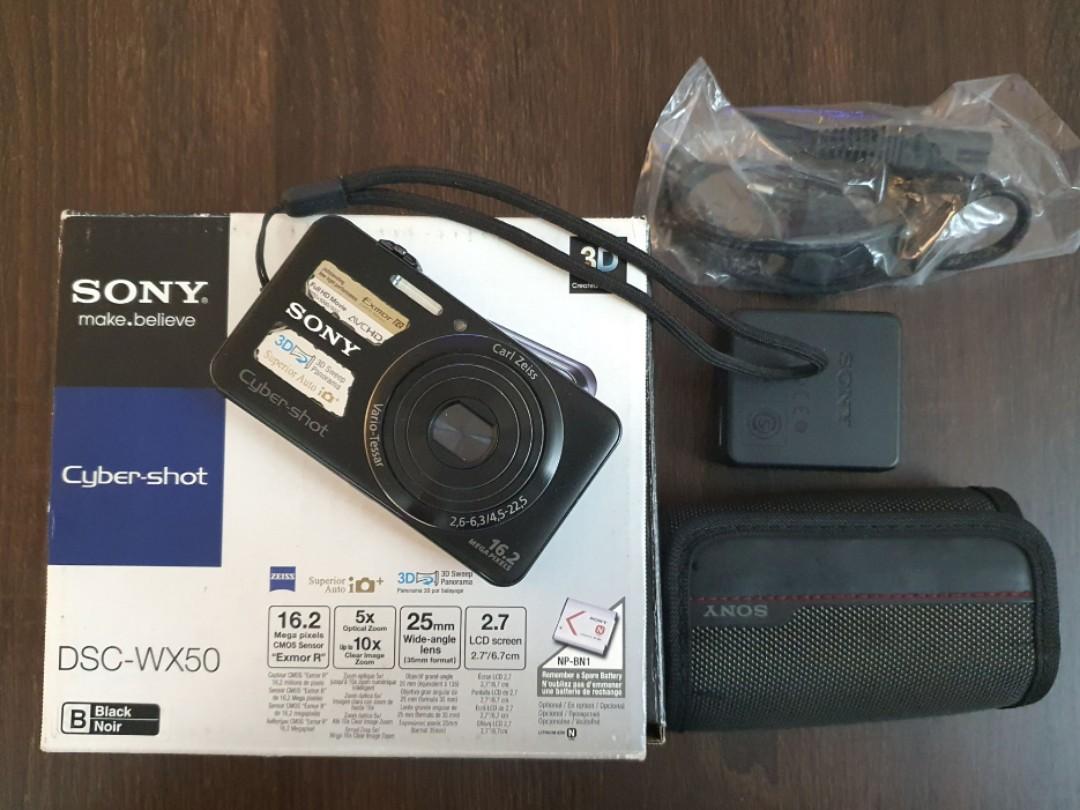 Sony cyber shot DSC-WX50 digital camera, Photography, Cameras on Carousell