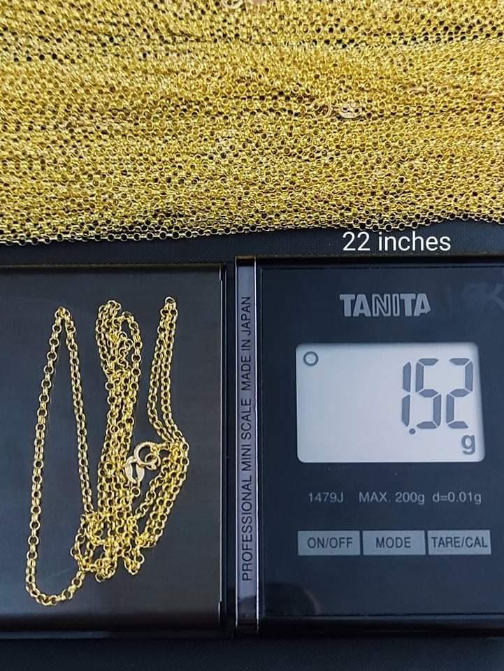 Tauco Chain 18k saudi gold, Women's Fashion, Jewelry & Organizers ...