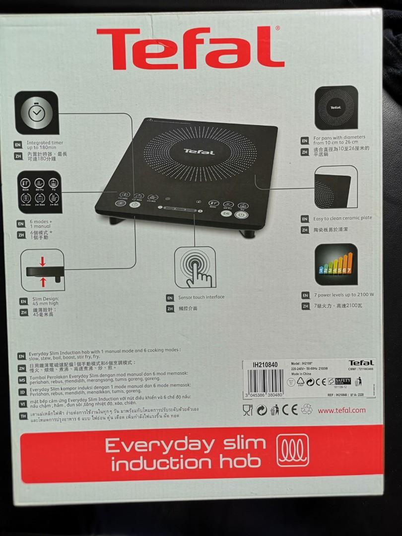 Tefal IH2108 Everyday Slim Induction Cooker, TV & Home Appliances ...
