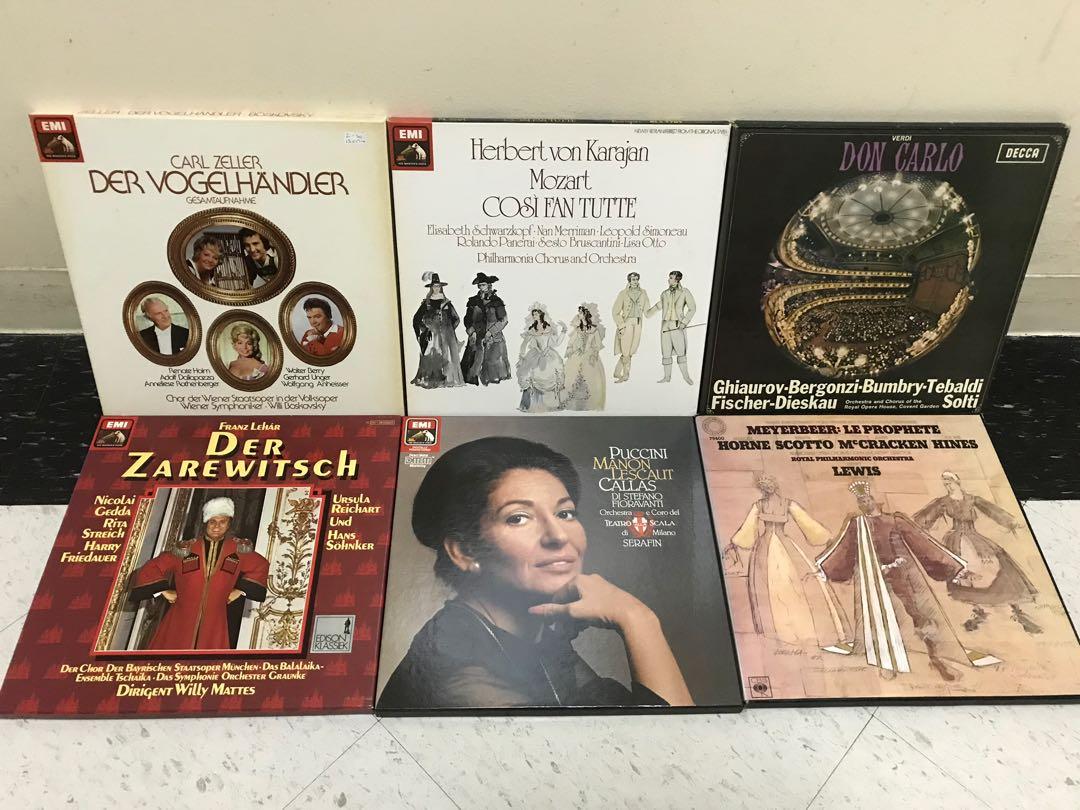 Traditional Western Classical Opera LPs Box Set, Audio, Other Audio ...