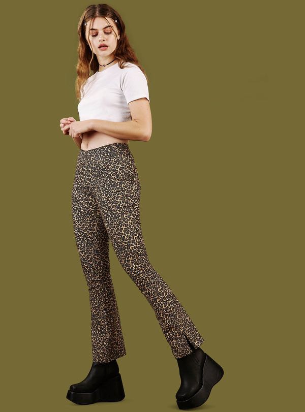 unif debbie pants leopard, Women's Fashion, Bottoms, Other Bottoms on ...