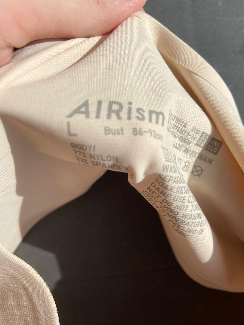 Uniqlo Airsim Wireless Bra (Relaxed) in Beige, Women's Fashion ...