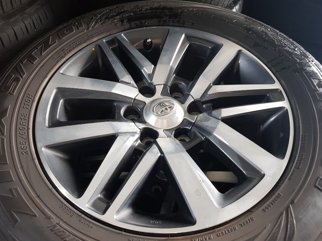 Used Original 18" Toyota Fortuner Rims With Tyres, Car Accessories ...