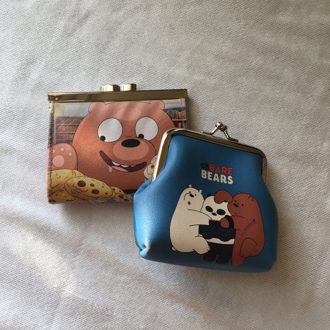We Bare Bears Coin Pouch Set, Women's Fashion, Bags & Wallets, Purses ...