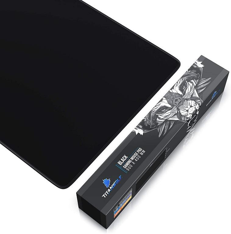 (WHITE) TITANWOLF - XXL Speed Gaming Mouse Mat World - Mouse Pad 900 x ...