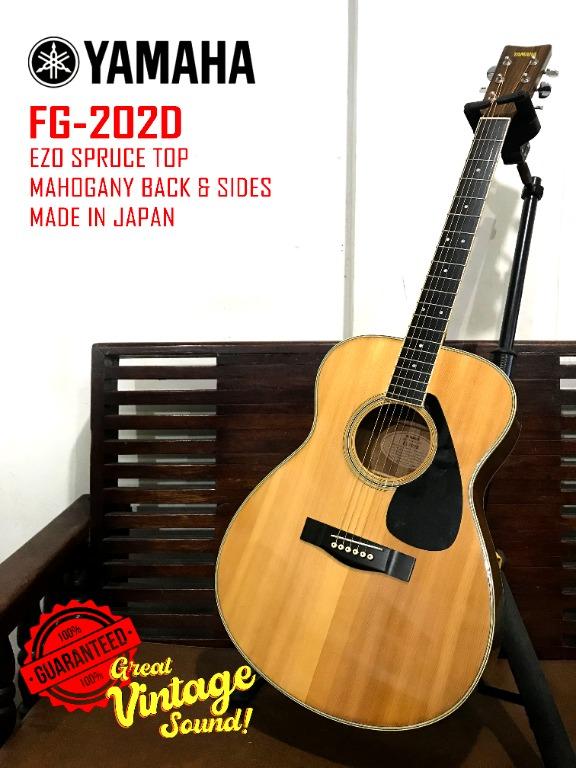 Yamaha FG-202D Vintage Guitar, Hobbies & Toys, Music & Media, Musical Instruments on Carousell