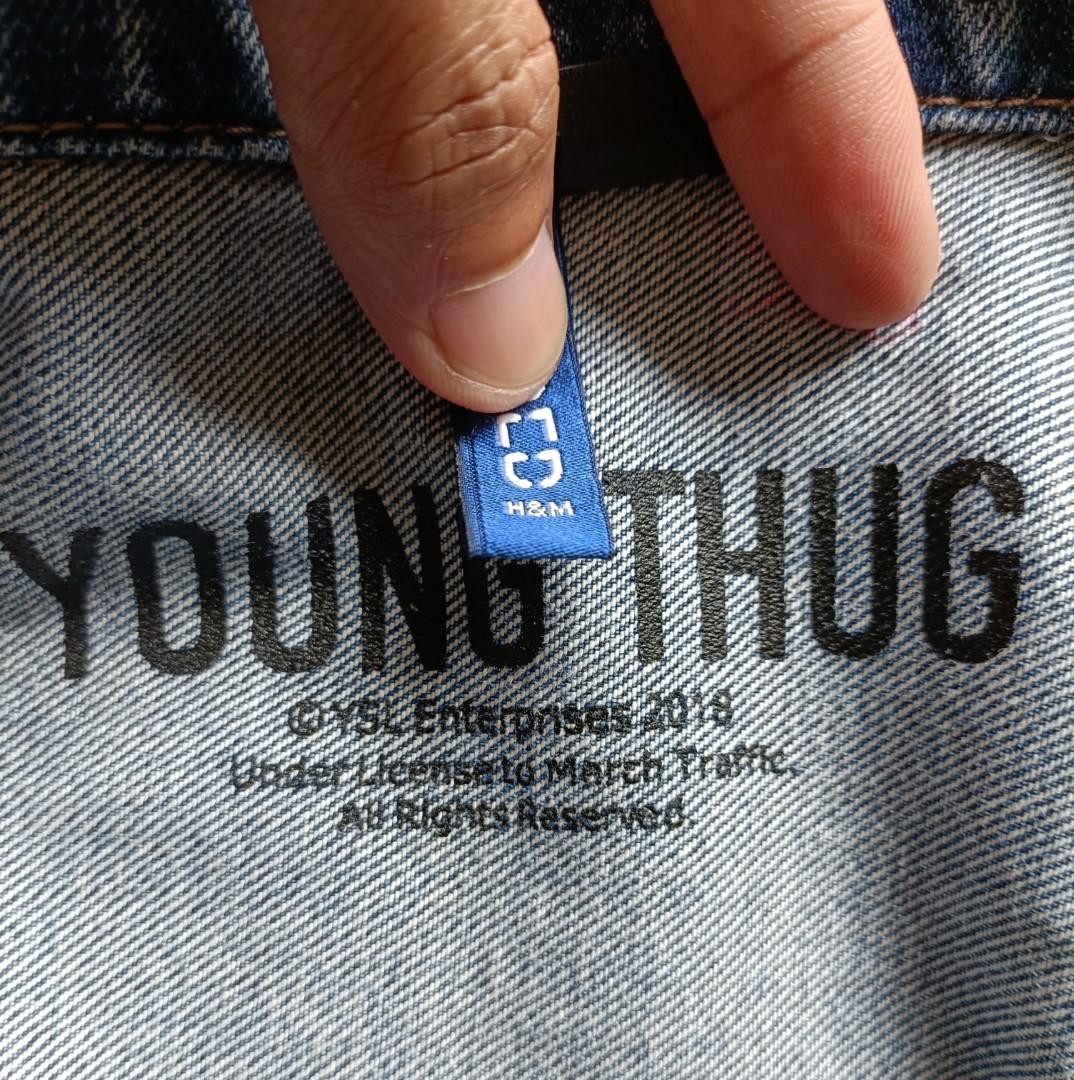 Young thug merch denim jacket, Men's Fashion, Coats, Jackets and ...