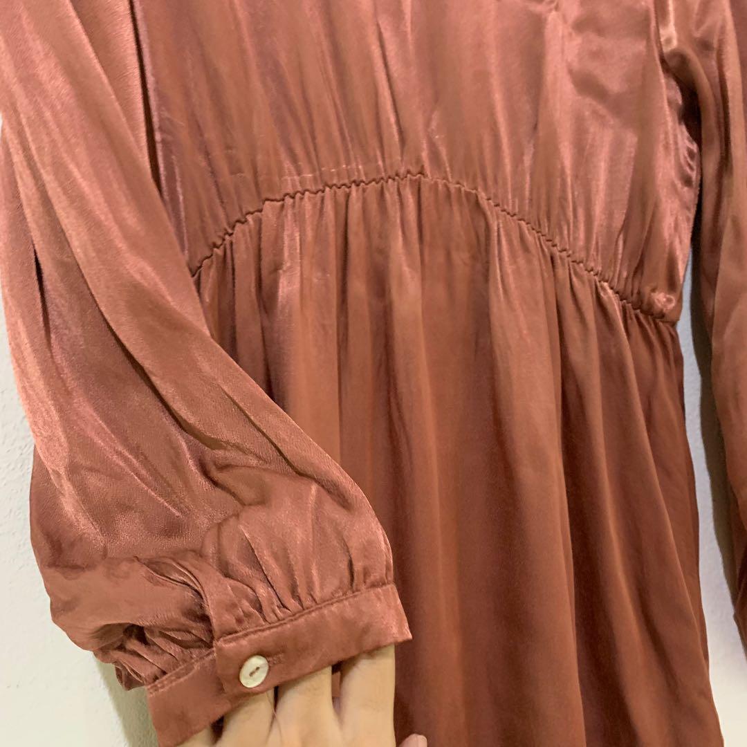 Zara satin dress, Women's Fashion, Dresses & Sets, Dresses on Carousell