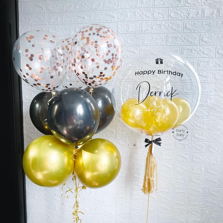 9+1 Bubble balloons Set 24inch Happy Birthday Party Decoration Sengkang ...