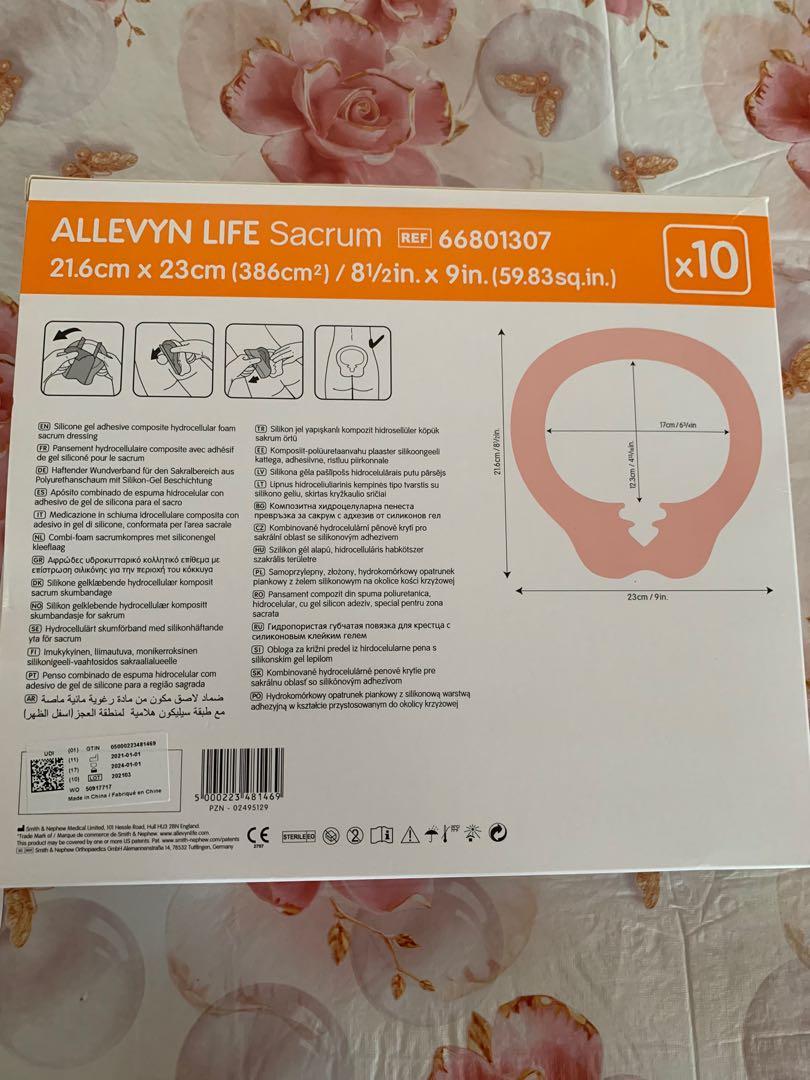 Allevyn Life Sacrum by smith & nephew, Health & Nutrition, Medical Supplies & Tools on Carousell