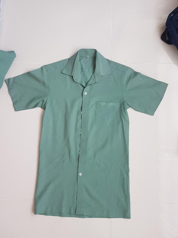 Ang Mo Kio Secondary School Top Uniform - AHC035, Men's Fashion, Tops ...