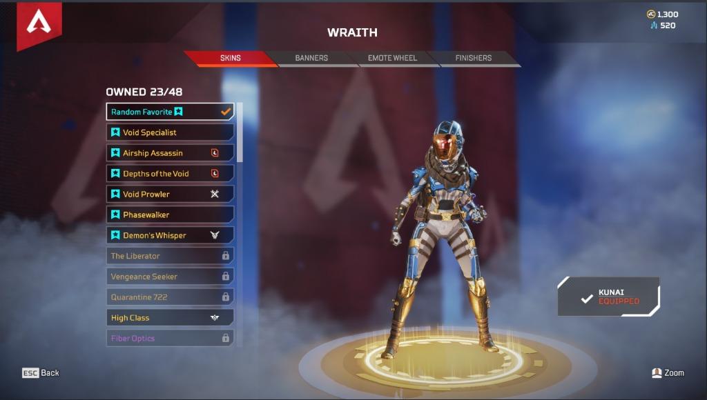 Apex Legends account with wraith heirloom, Video Gaming, Gaming ...