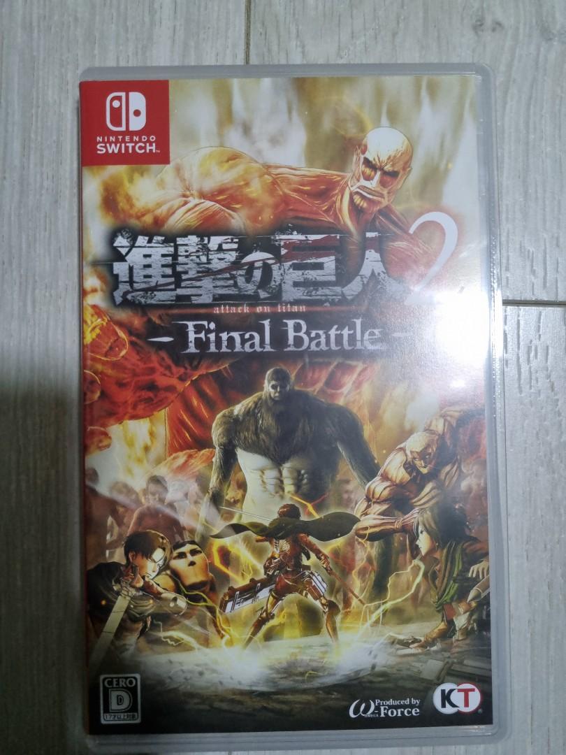 ATTACK ON TITAN 2 :FINAL BATTLE (AOT2) NINTENDO SWITCH, Video Gaming ...