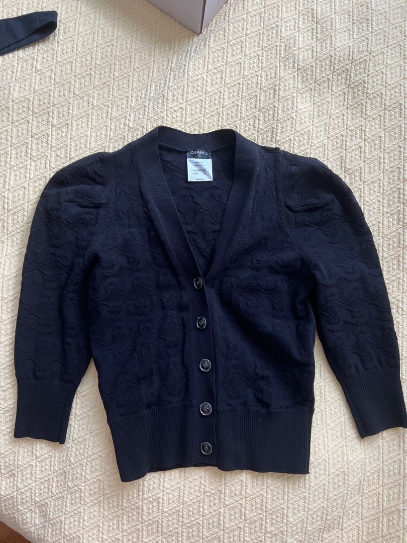 Authentic Chanel Cardigan, Luxury, Apparel on Carousell