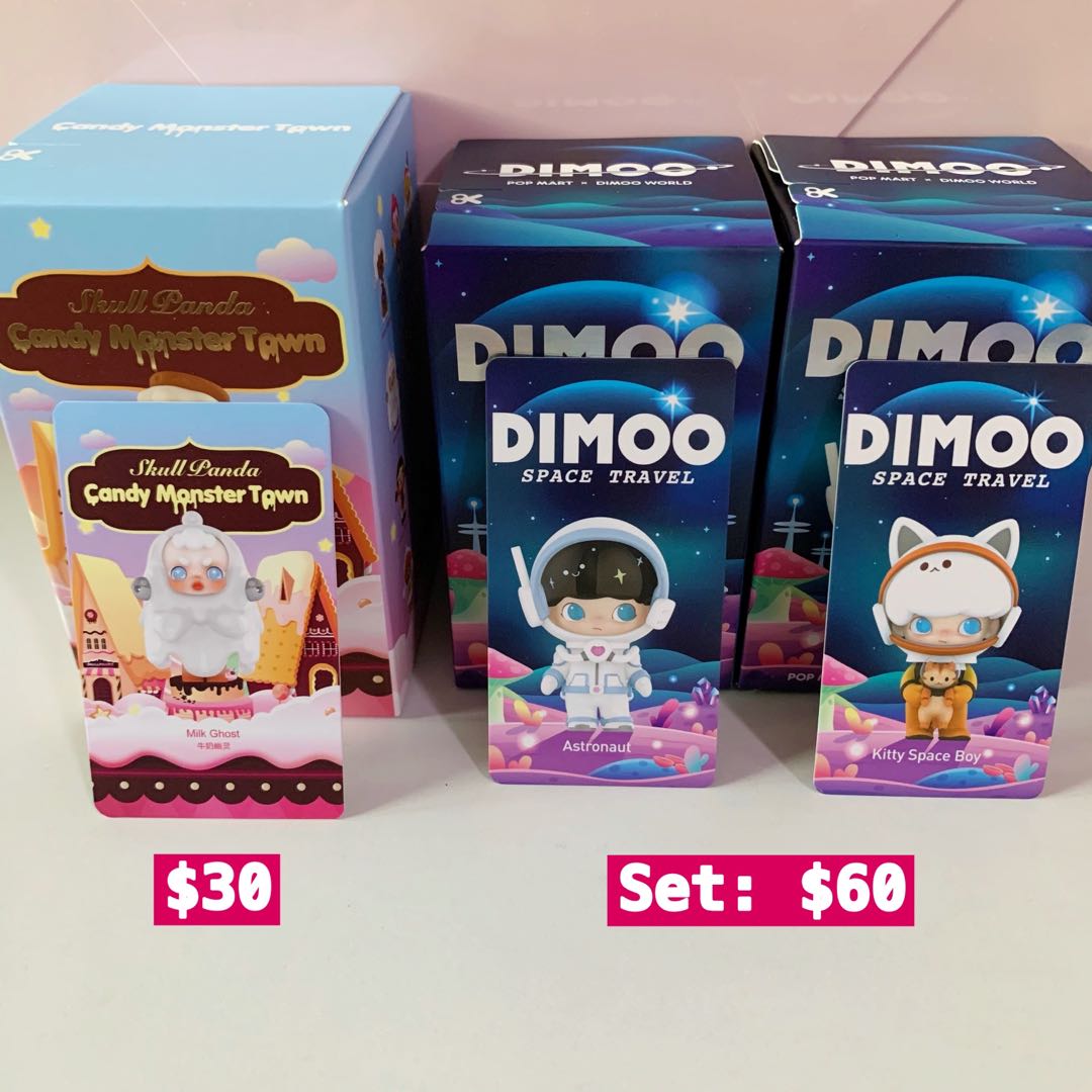 [BN sealed foil] Popmart SP Skull Panda Candy Monster Town Milk Ghost ...