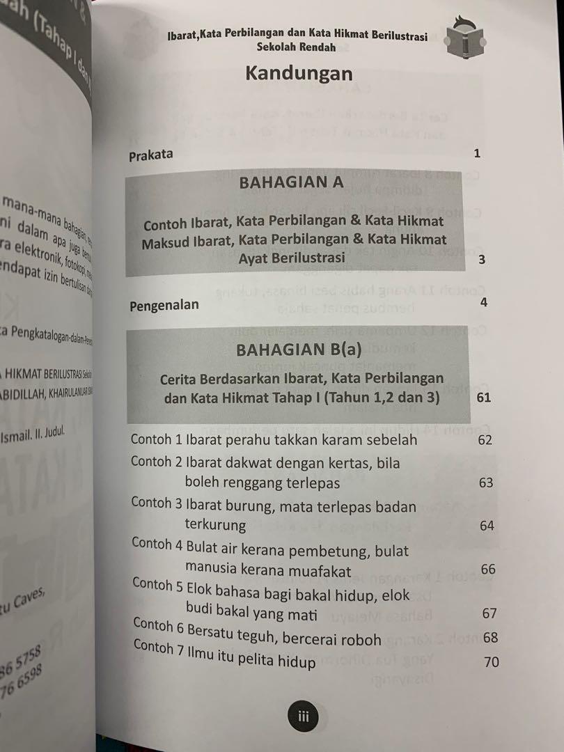 Buku Kiasan & Tamsil/Ibarat, Kata Perbilangan & Kata Hikmat ...