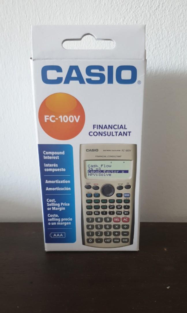 Casio Financial Calculator FC-100V, Computers & Tech, Office & Business ...