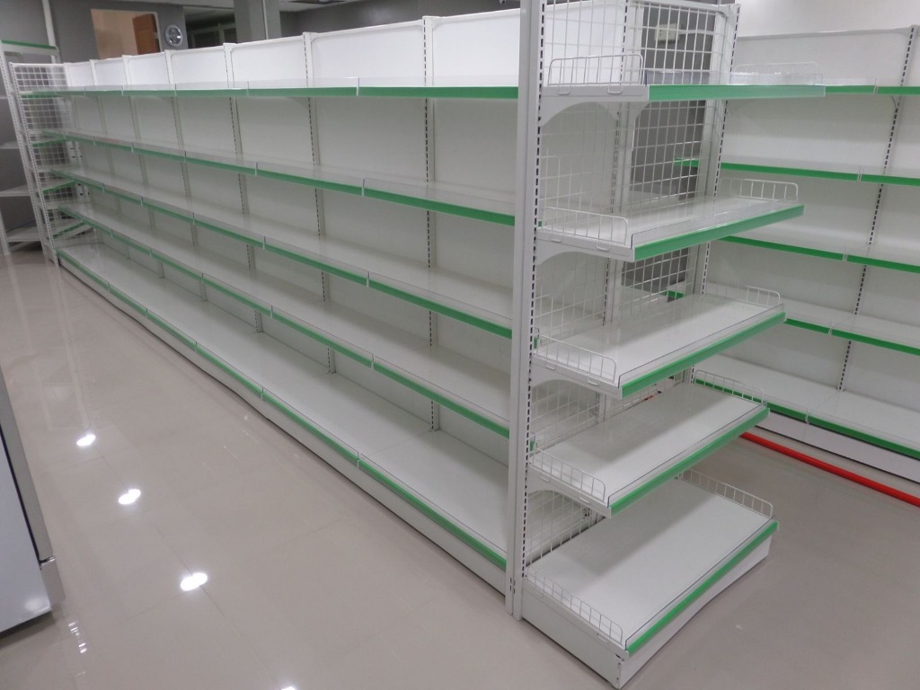 Closed Backing Gondola Shelves, Furniture & Home Living, Furniture ...