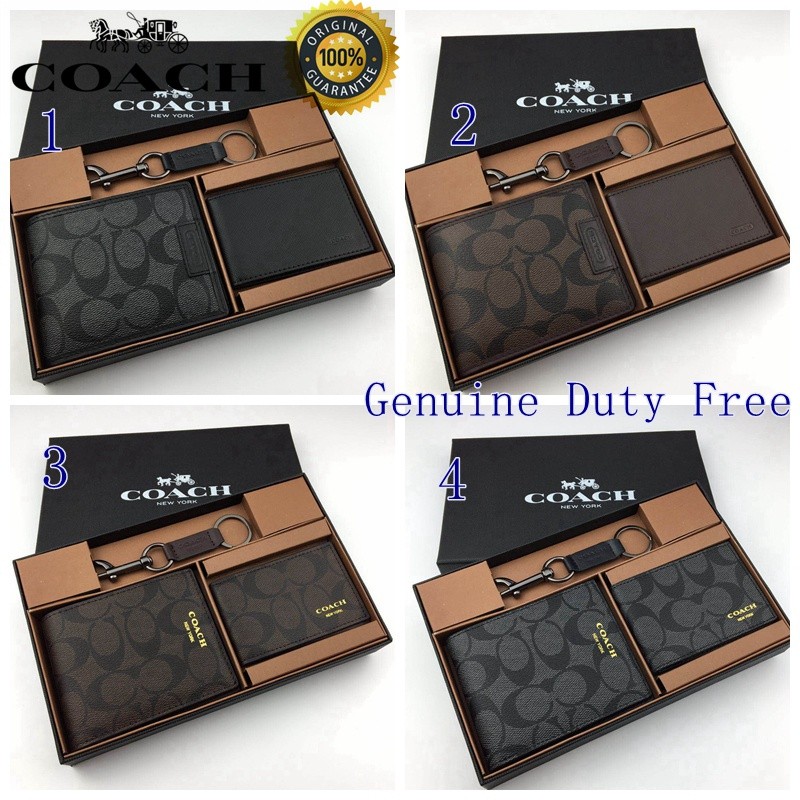 Coach Wallet Set, Men's Fashion, Watches & Accessories, Wallets & Card ...