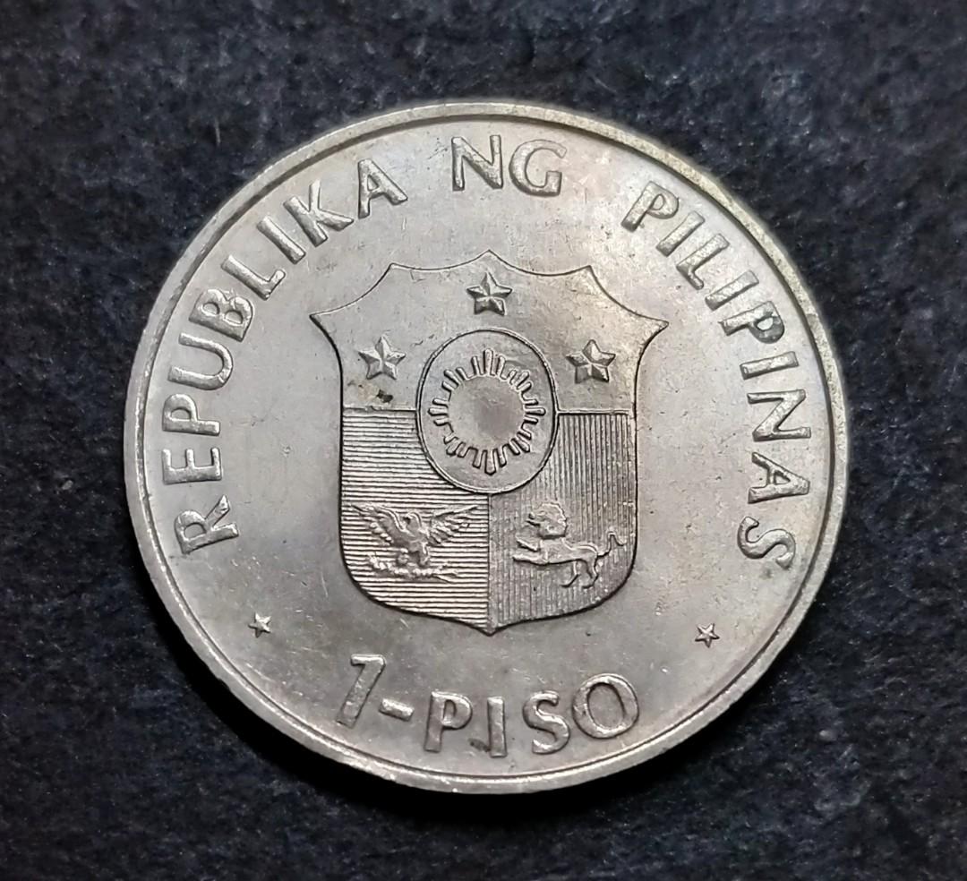 Commemorative Coins : 1591-1991 Republika ng Pilipinas 1 Piso old coin Xf/ AUncircuted condition ...