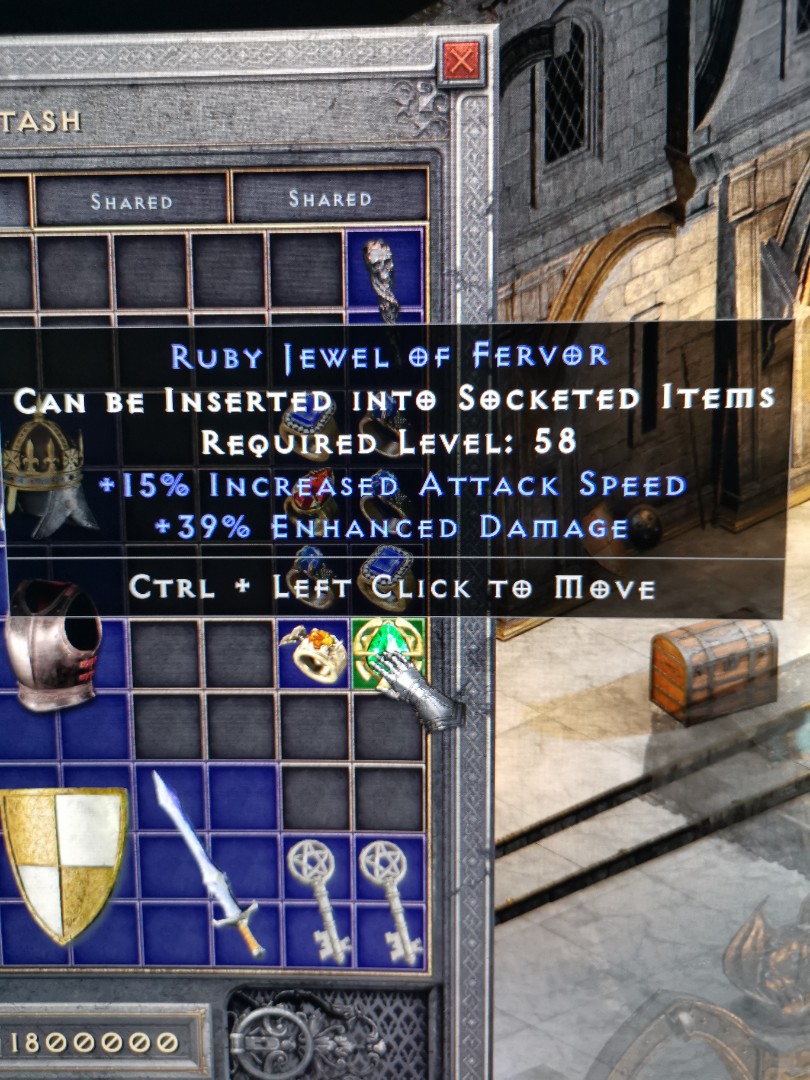 D2R Ruby jewel of fervor 15/39, Video Gaming, Gaming Accessories, In ...