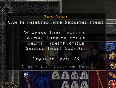 Diablo 2 Resurrected (D2R) Rune Zod, Video Gaming, Gaming Accessories ...