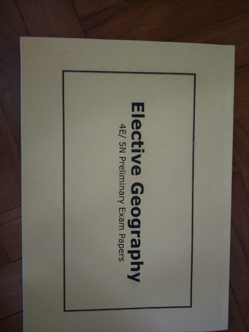 Elective Geography Preliminary Exam Papers, Hobbies & Toys, Books ...
