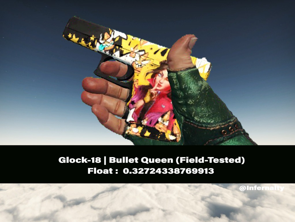 Glock-18 Bullet Queen FT CSGO SKINS KNIVES, Video Gaming, Gaming ...