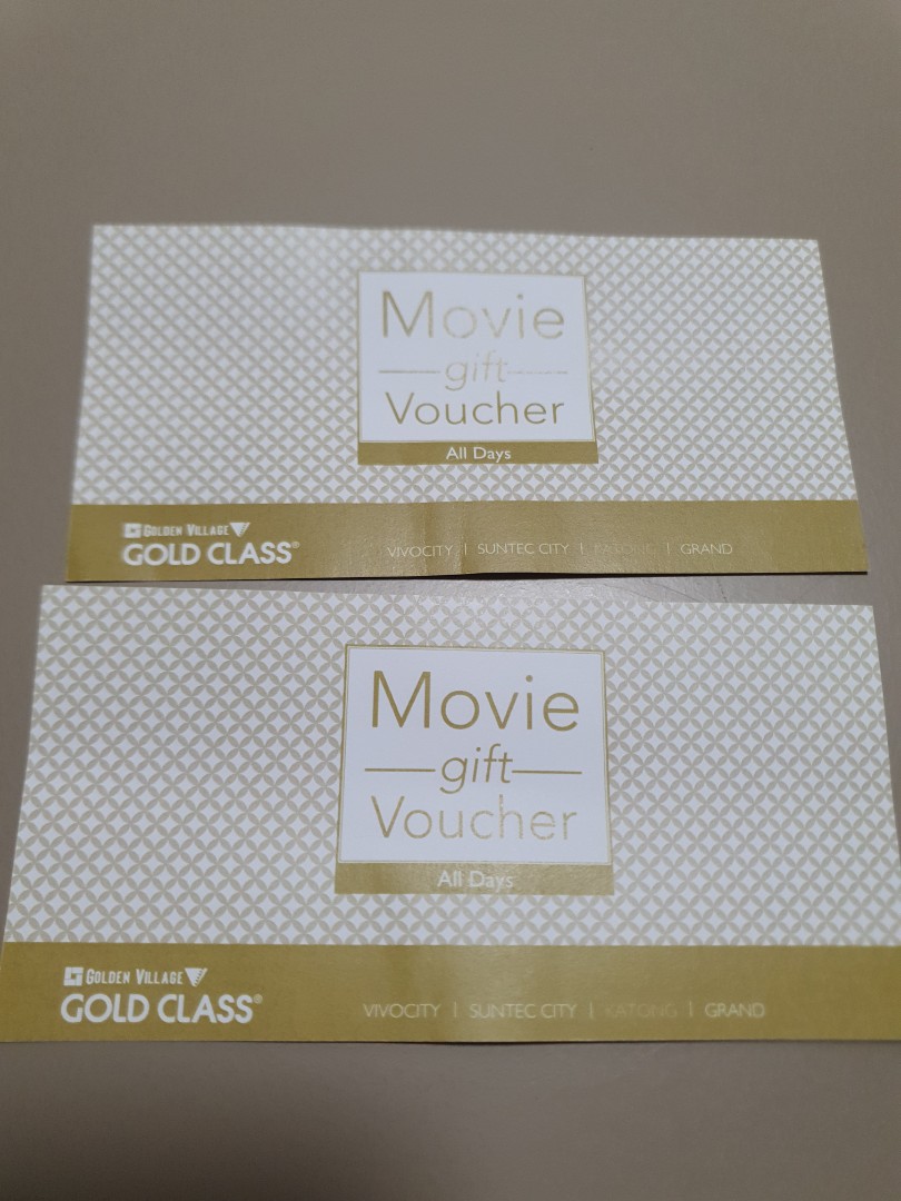 Gv gold class ticket, Tickets & Vouchers, Local Attractions & Transport ...