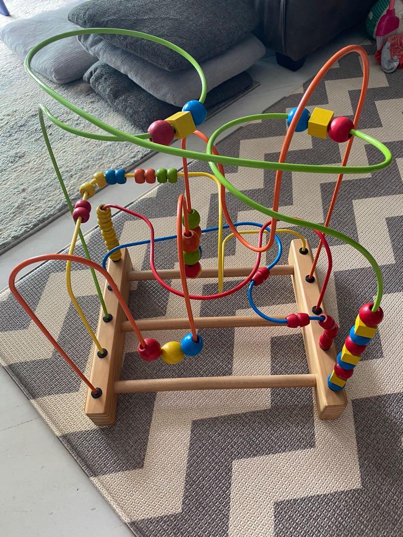 Hape Supermaze Wooden Bead Activity Learning Center, Babies & Kids ...