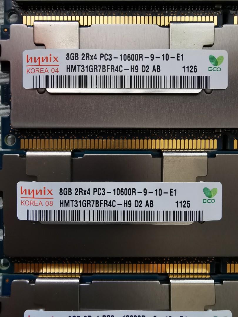 HP Hynix 8gb ddr3 1333mhz 240pin ecc rdimm ram (mac pro upgrade ...
