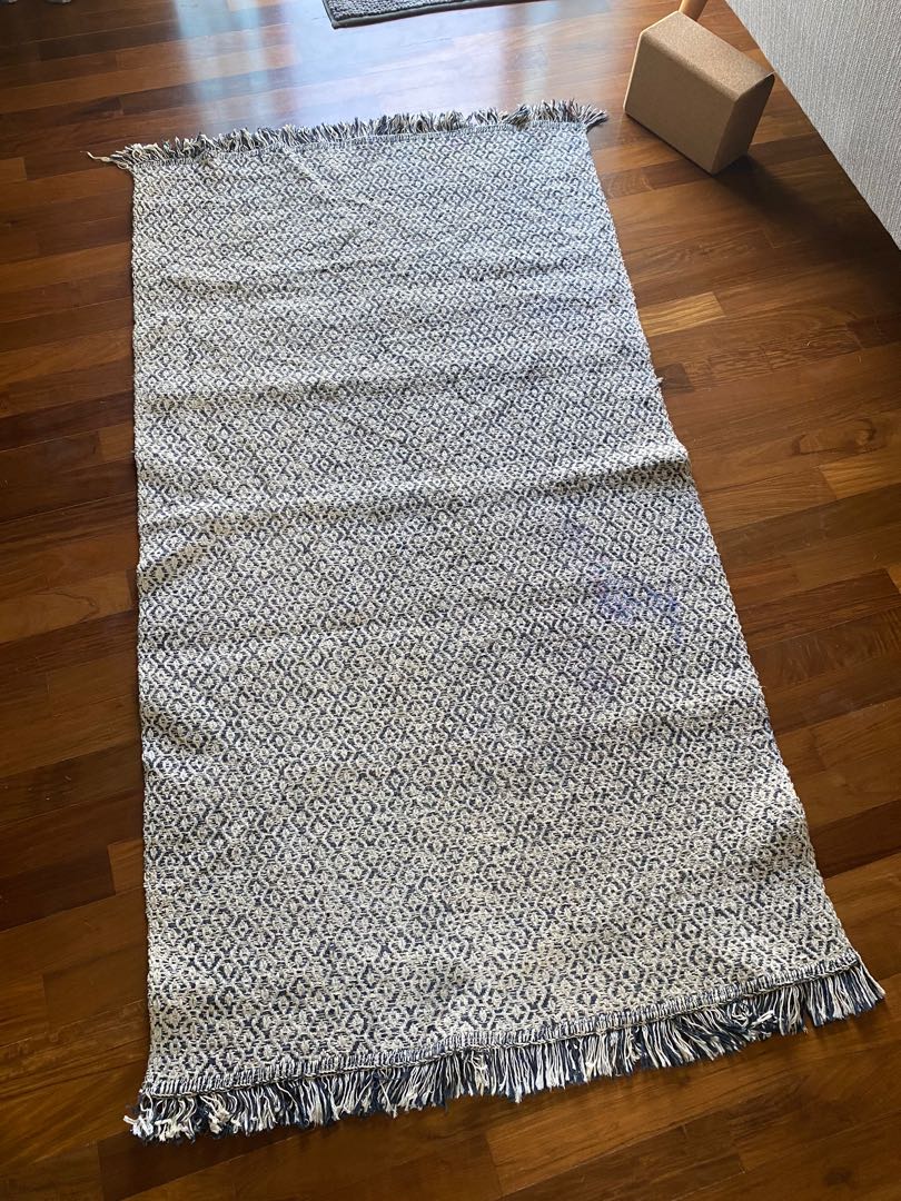 IKEA Rorkar rug black/natural, Furniture & Home Living, Home Decor ...