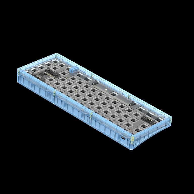 KBDfans KBD67Lite R3 Light Blue, Computers & Tech, Parts & Accessories ...