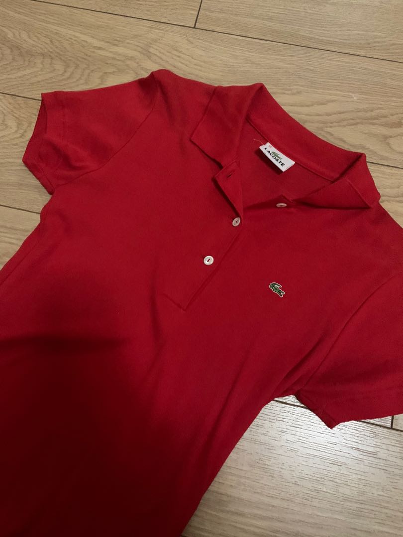 Lacoste Original Red Polo, Men's Fashion, Tops & Sets, Tshirts & Polo ...