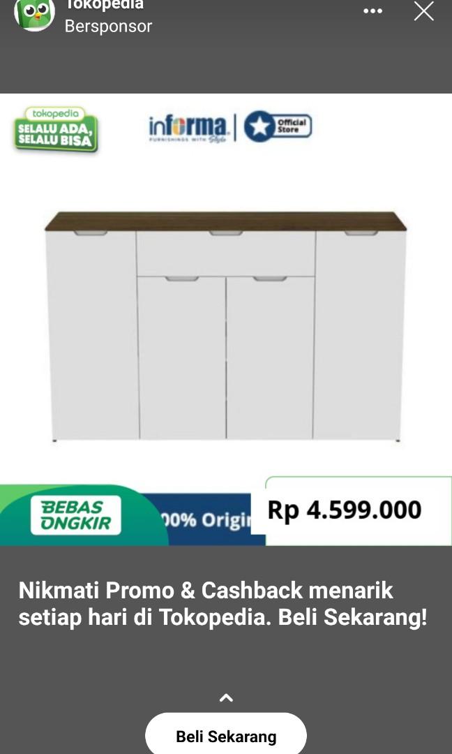LEMARI CABINET INFORMA, Perabotan Rumah di Carousell