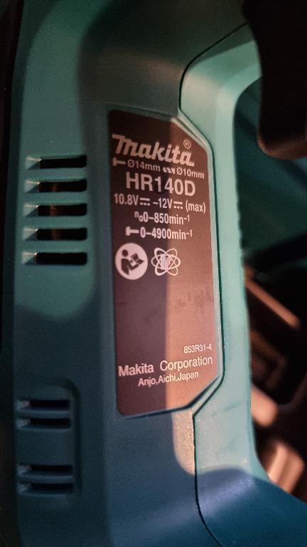 Makita HR140D 12v Max CXT Cordless SDS Hammer Drill | SDS Drills, Furniture & Home Living, Home ...