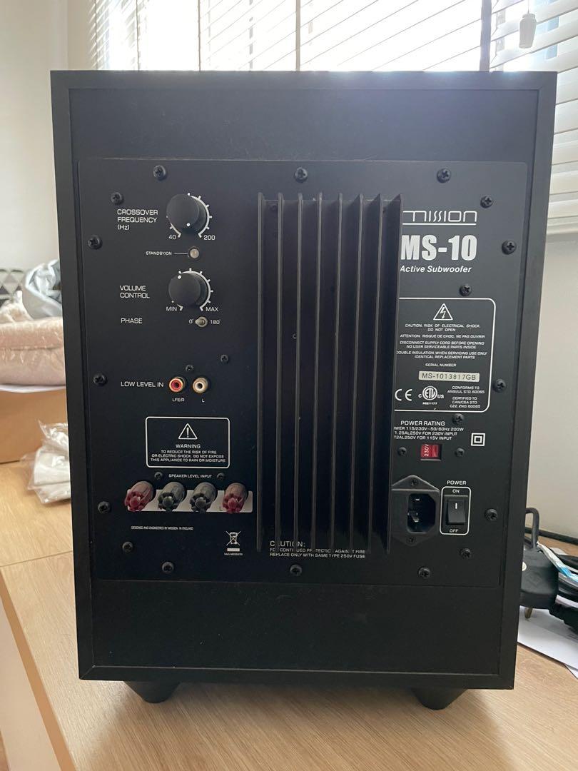 Mission MS-10 Subwoofer, Audio, Soundbars, Speakers & Amplifiers on ...