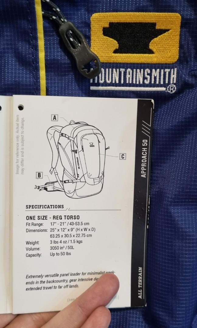 Mountainsmith 50l travelling backpack, Men's Fashion, Bags, Backpacks ...