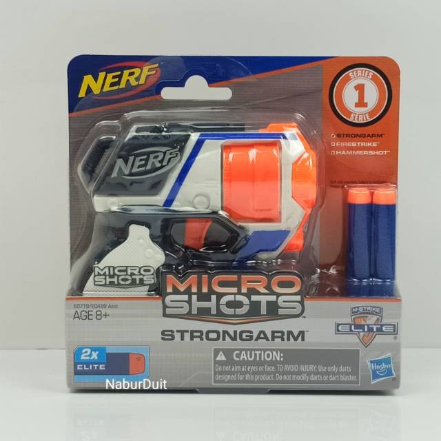 Nerf Micro Shots Strongarm, Bayi & Anak, Mainan & Baby Walker di Carousell