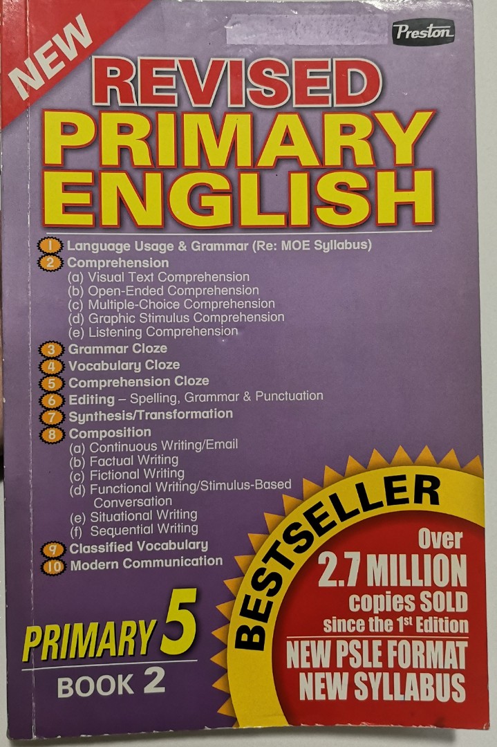 New Revised Primary English Primary 5 Book 2, Hobbies & Toys, Books ...