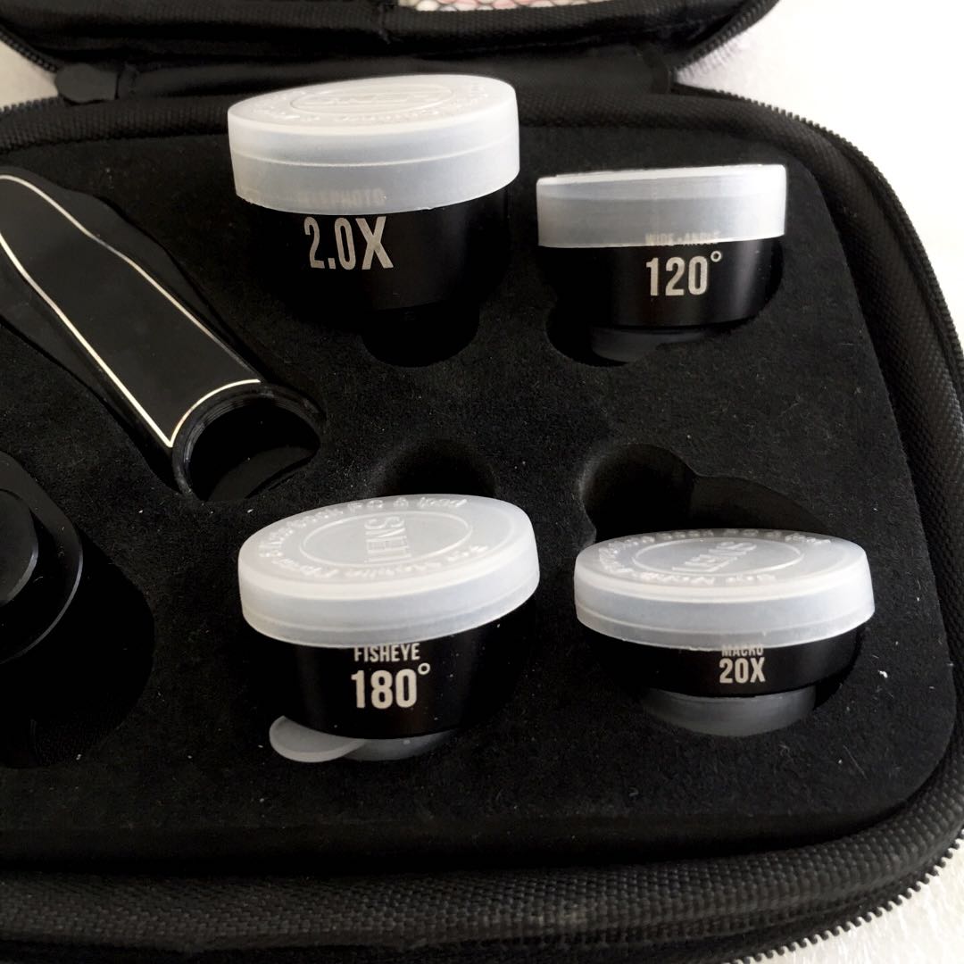 Phone Lens Add on iPhone Android phone 4 types of lens Fisheye Wide ...